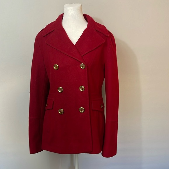 MICHAEL Michael Kors | Jackets & Coats | Cherry Red Wool Coat | Poshmark